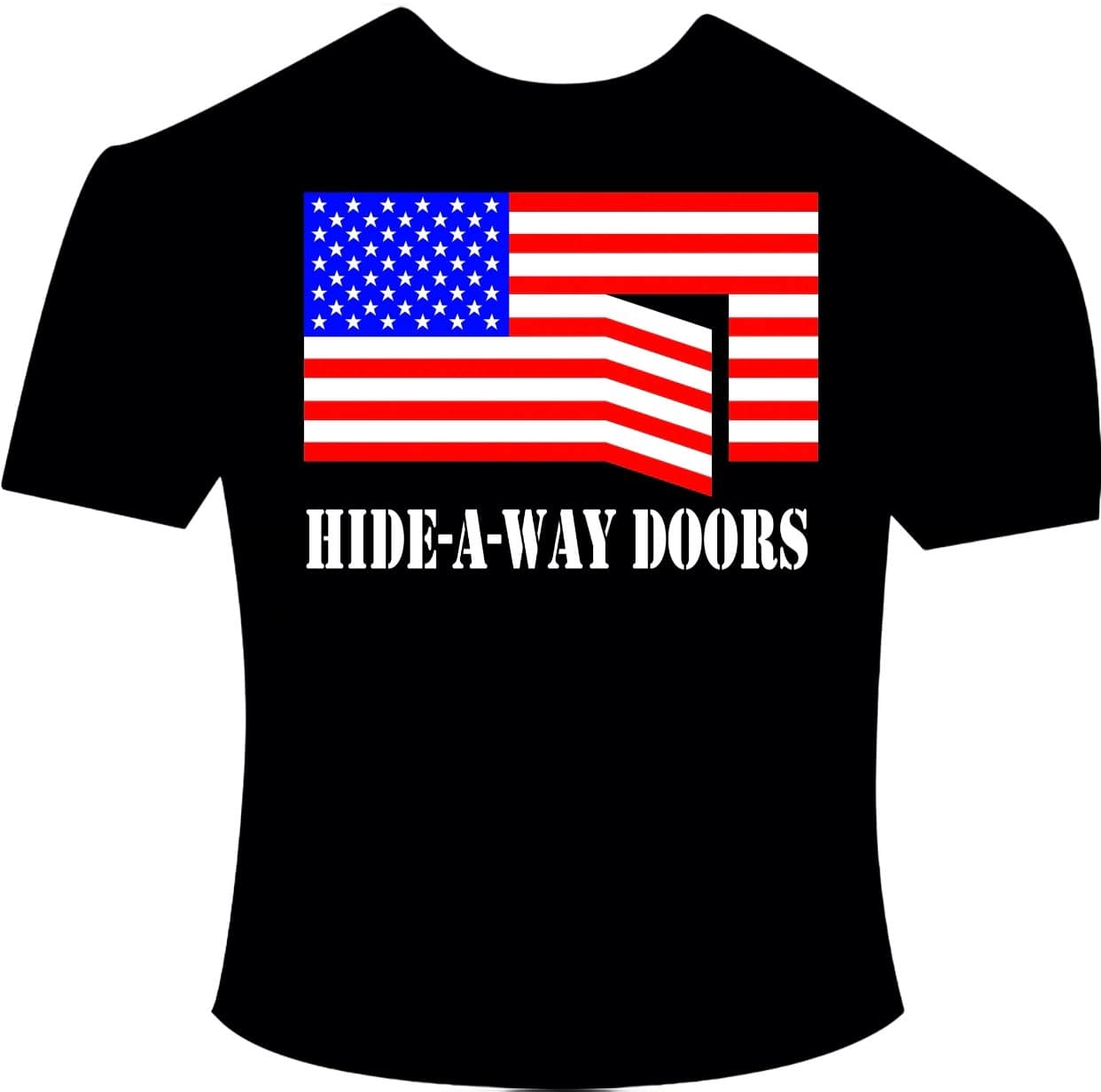 American Pride HAWD T-Shirt | Hide-A-Way-Doors